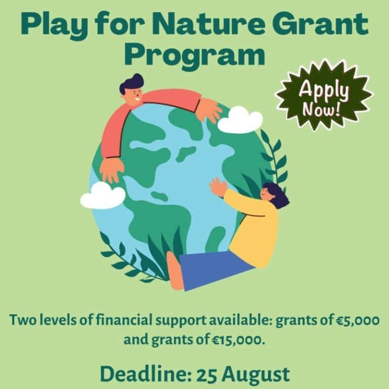 Call for Proposals: Play for Nature Grant Program (Up to €15,000 in ...