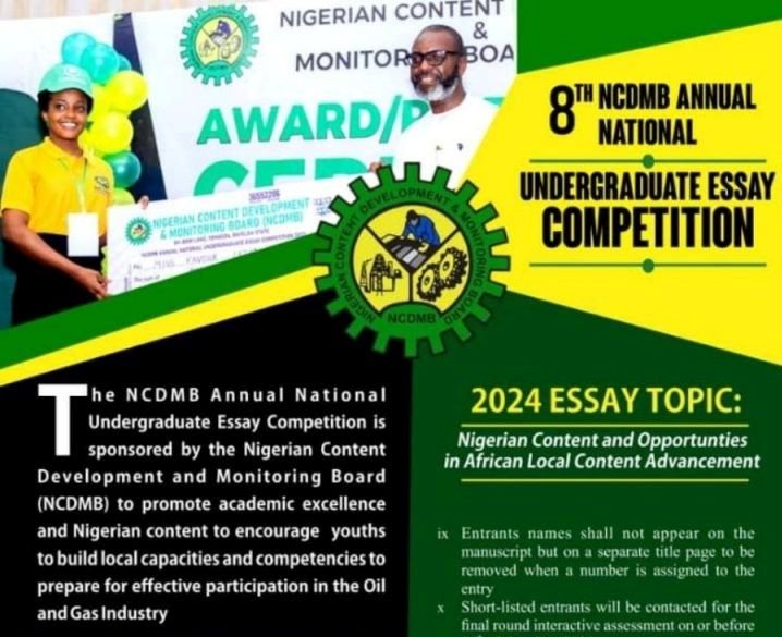 NCDMB National Undergraduate Essay Competition For Nigerian Students ...