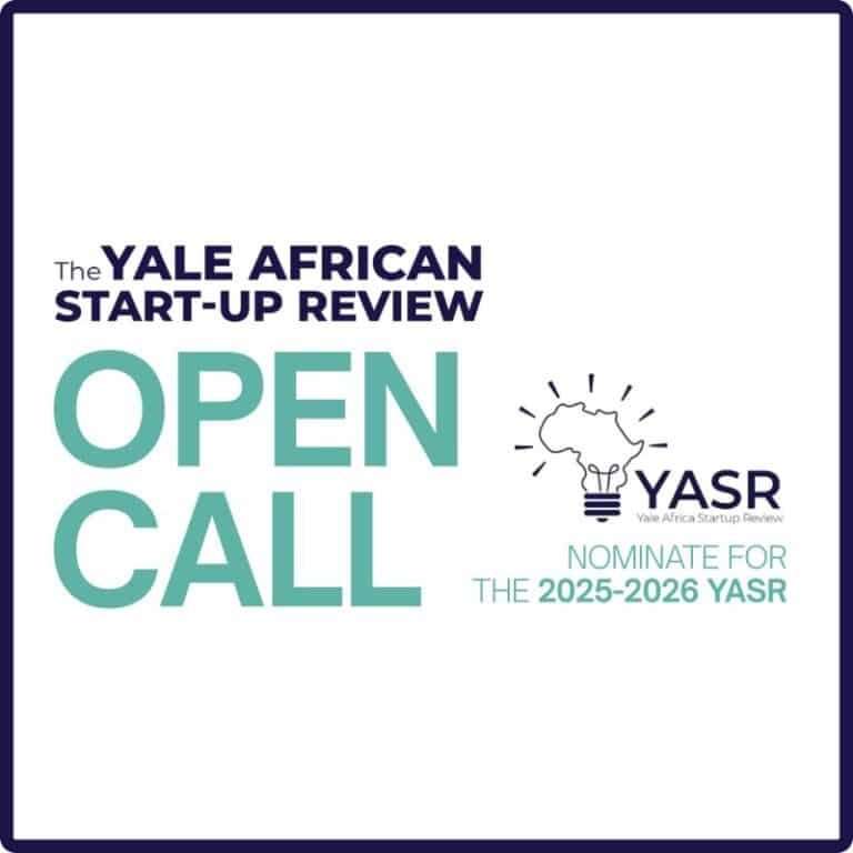 Yale Africa Startup Review Nominations 2026 for African Startups ...